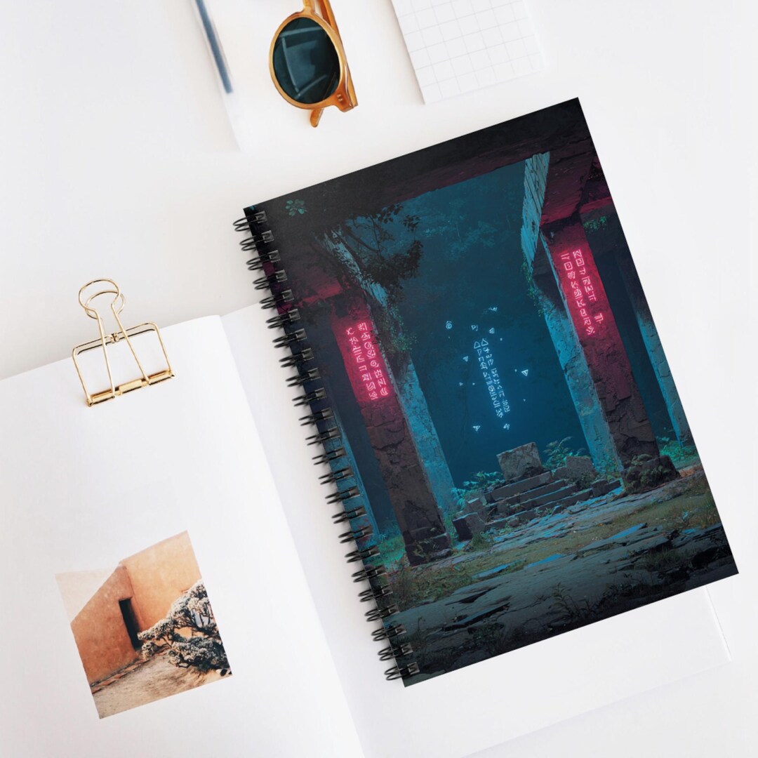 Rogue AI Shrine Spiral Notebook, Ruled Line Journal, Artistic ...