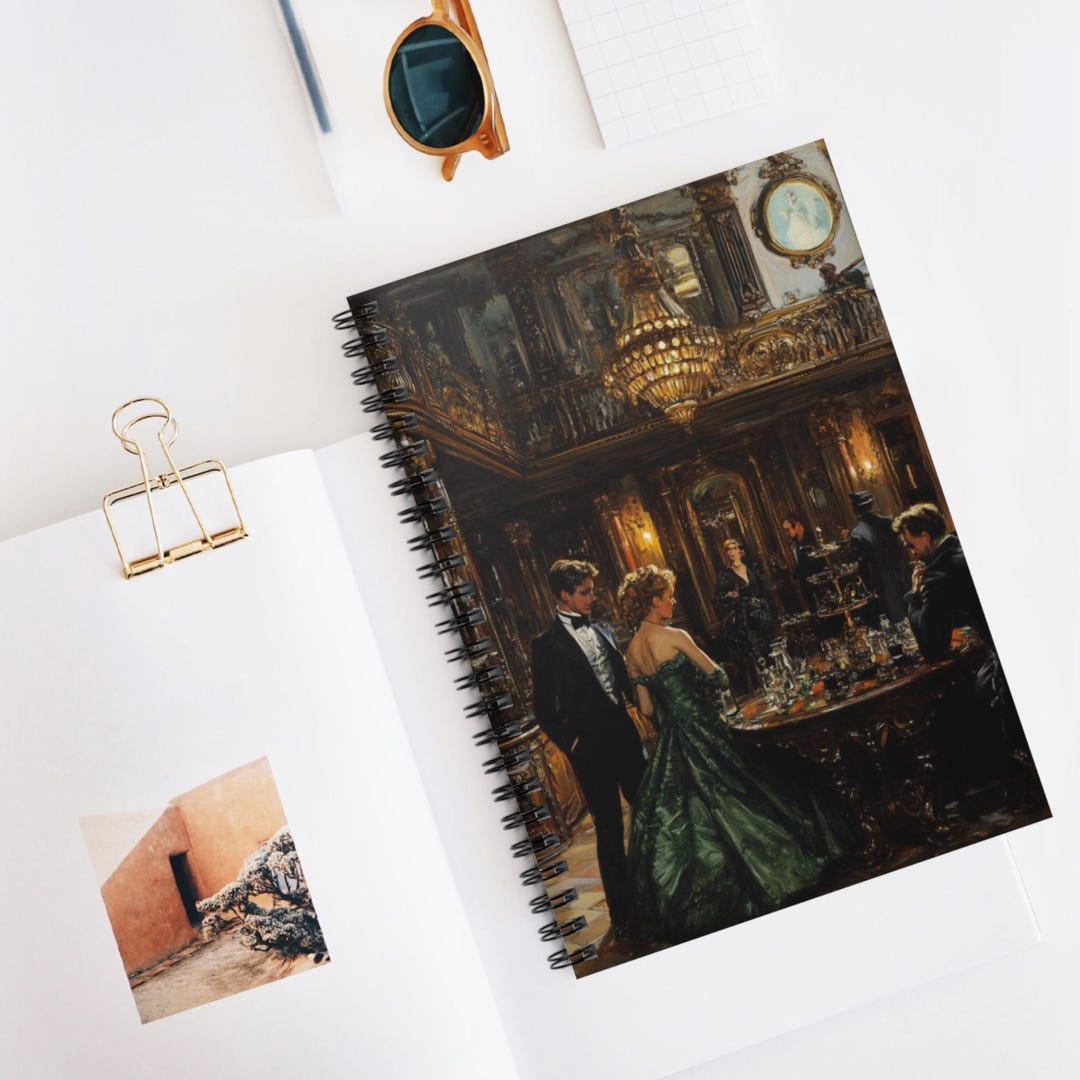 The Gilded Age Spiral Notebook, Ruled Line Journal, Artistic Sketchbook ...