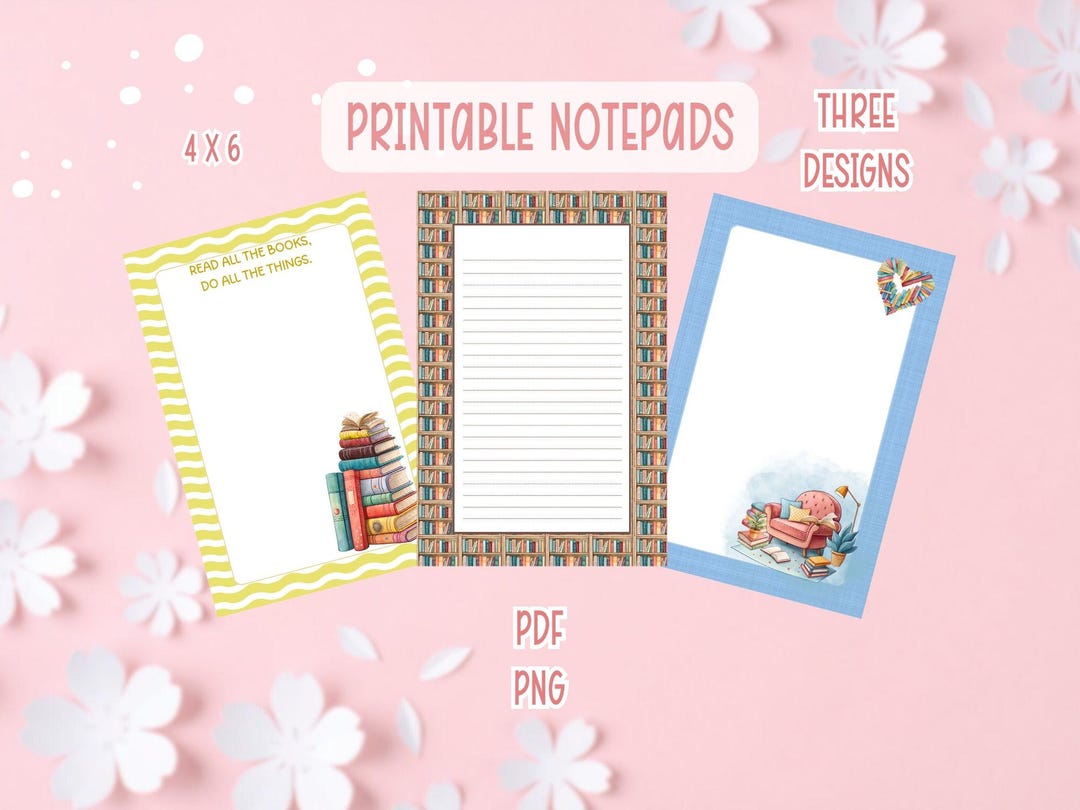 Book Lover Printable Bundle | Books Printable Stationery | Bookish ...