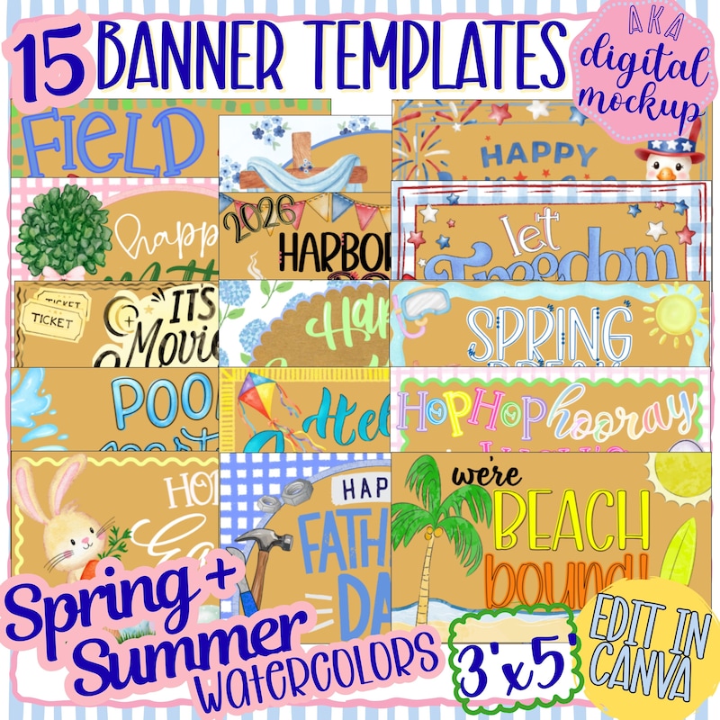 Banner Spring Break - Etsy