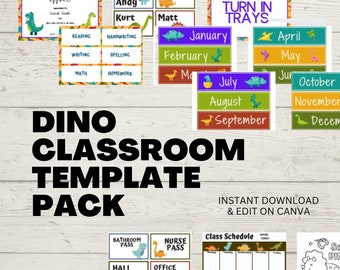 Dinosaur Hall Passes - Etsy