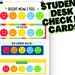 Student Desk Cards Check in Printable - Feeling Scale Emotional Check ...