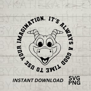 Figment Quote SVG Cut File - Instant Download Epcot Ride PNG SVG ...