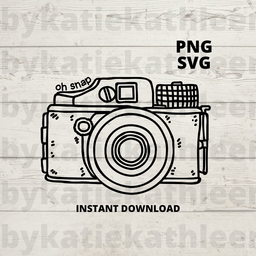 Oh Snap Camera SVG Cut File - Instant Download Photographer PNG SVG ...