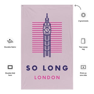 So Long London Wall Flag Large Indoor Tapestry for Swiftie Taylor ...