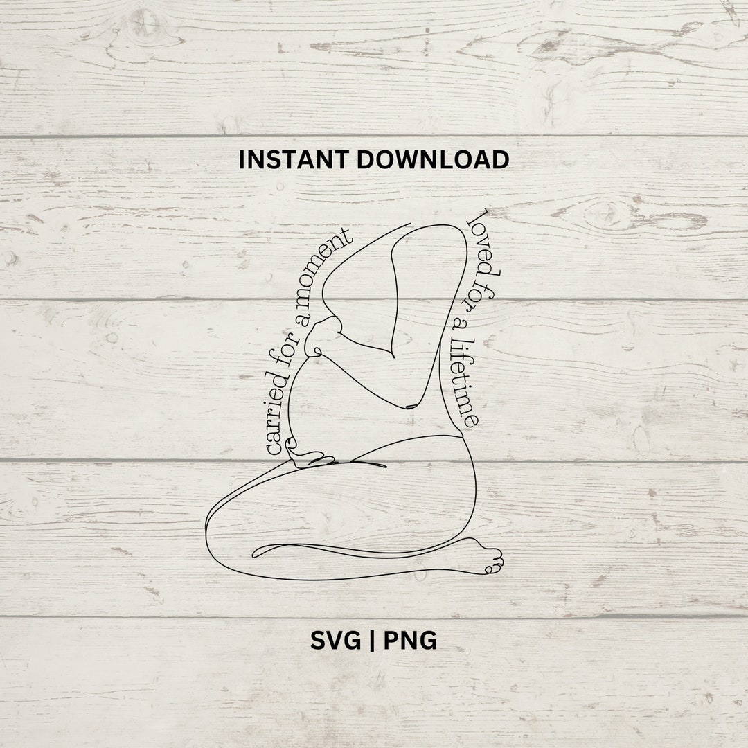 Pregnancy Cut File - Instant Download Motherhood PNG SVG - Rainbow Baby ...