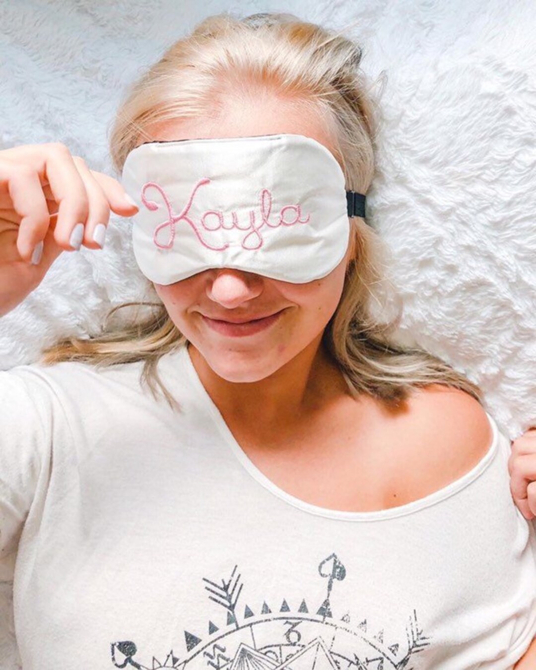 Personalized Sleeping Mask, Name Sleep Mask, Bridesmaids Proposal Gift ...