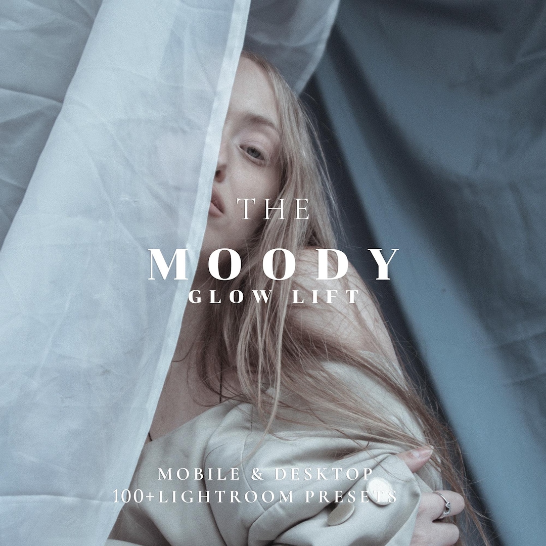 100 Moody Glow Lift Lightroom Presets | Soft Editorial Filters | Cool ...