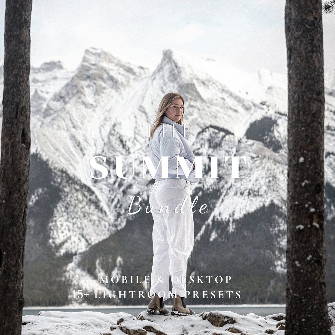 15 Summit Lightroom Presets | Moody Travel Filters for Mountain Beach ...