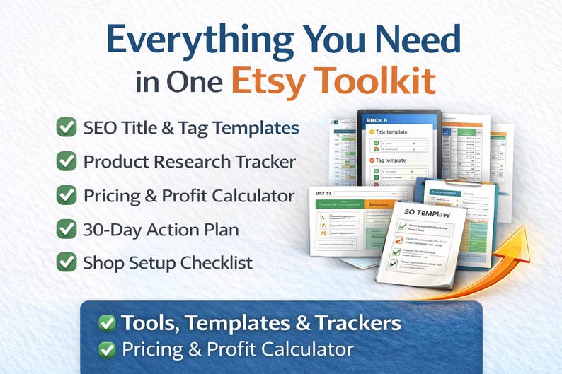 Etsy Seller Toolkit 2026 | SEO Templates, Product Research (digital ...