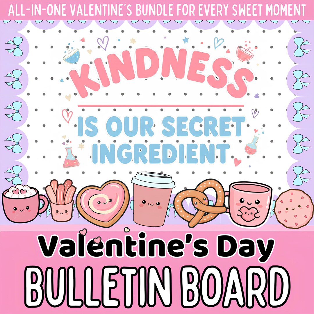 Bilingual Valentine's Day Bulletin Board, Spanish Classroom Decor ...
