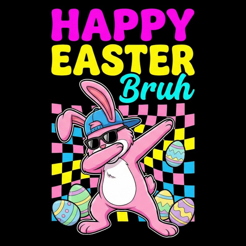 Funny Dab Bunny Easter PNG, Colorful Graphic (digital Download) - Etsy