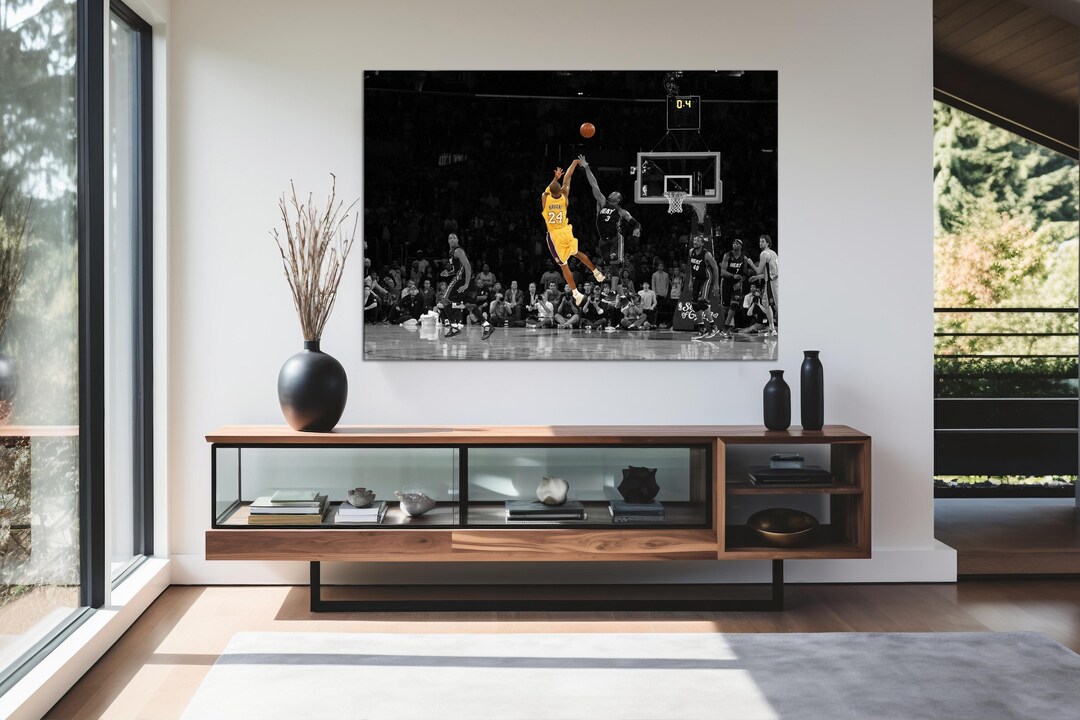 Kobes the Last Shot Canvas, Lakers Legend Poster, Kobe Bryant Framed ...
