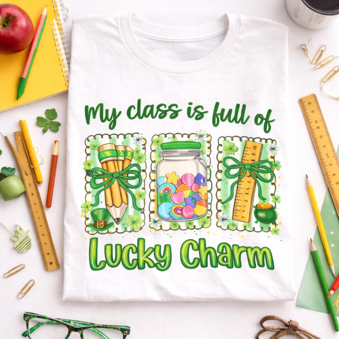 My Class is Full of Lucky Charms Design, Teacher St Patty’s Day PNG ...
