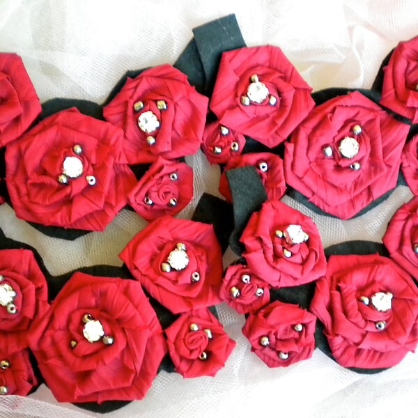 Ribbon Roses - Etsy