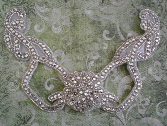 Clear Stone Beaded Appliques - Etsy