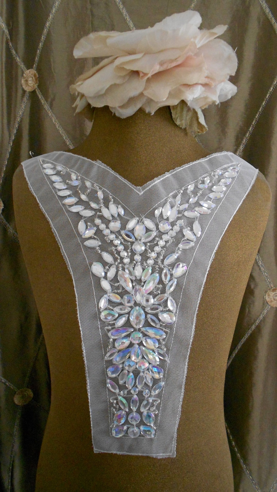 Opalescent Stone Beaded Appliques - Etsy