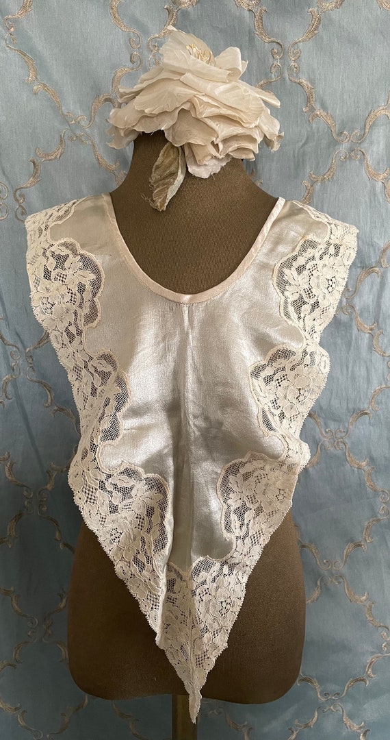 Antique Silk Lace Jabot Collar - Etsy
