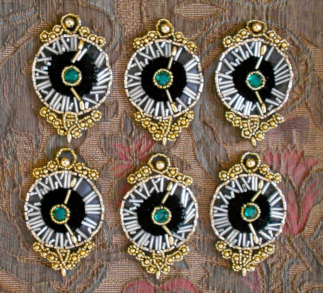 Beaded Clock Appliques - Etsy