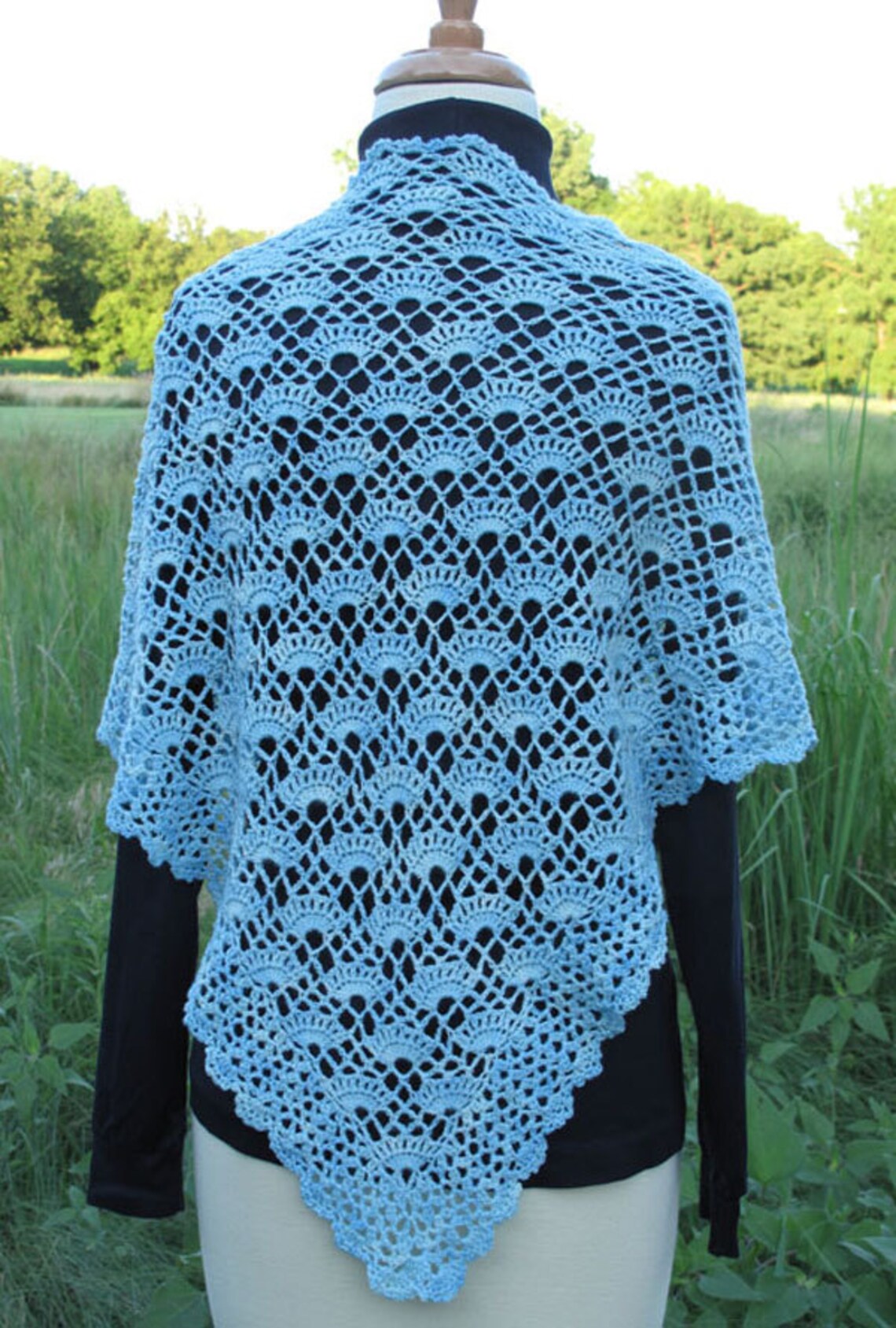 Crochet PATTERN: Onslow Lightweight Shawl - Etsy