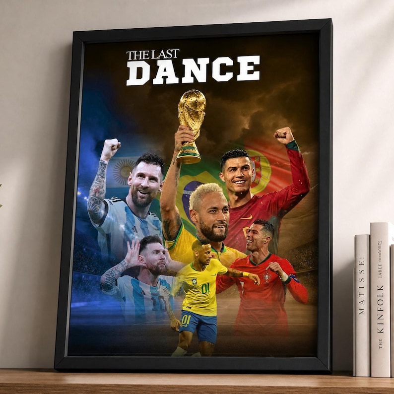 The Last Dance – Messi, Neymar & Ronaldo FIFA World Cup Legends Poster ...