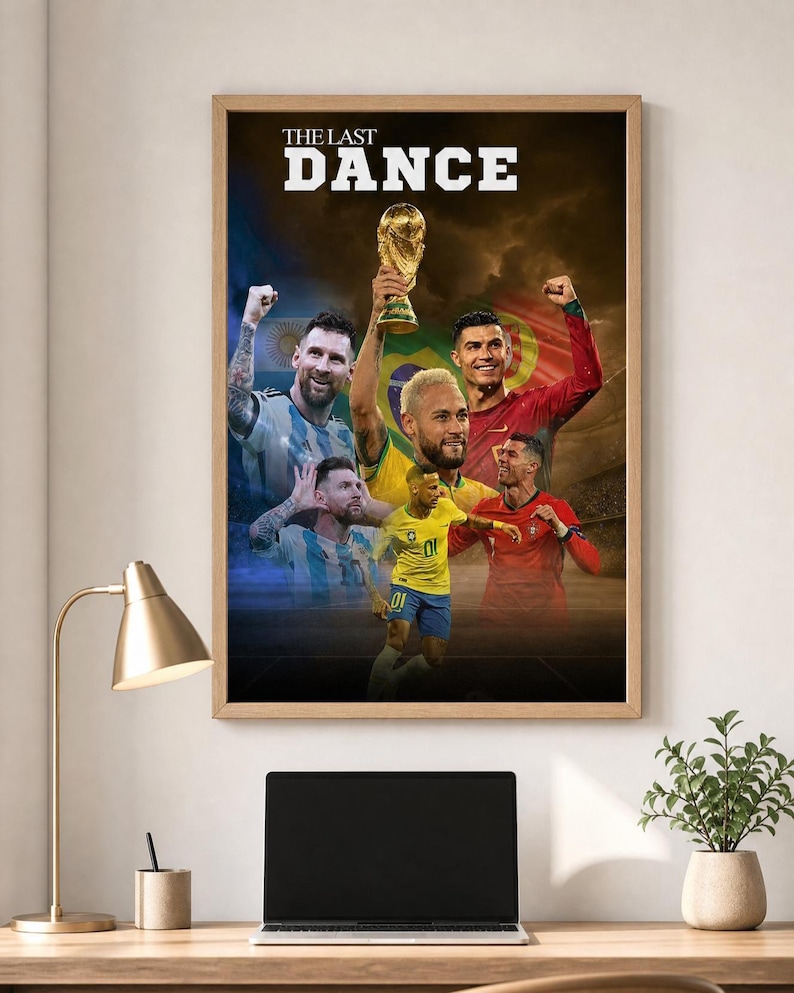 The Last Dance – Messi, Neymar & Ronaldo FIFA World Cup Legends Poster ...