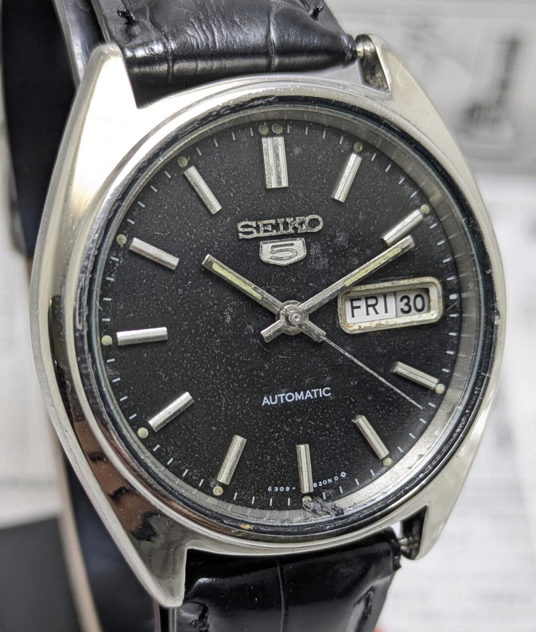 Rare Vintage Seiko 5 Automatic Day Date Movement No. 6349A Japan Made ...