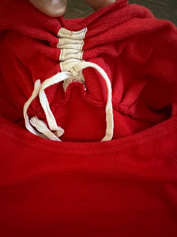 1940s Pinup Hot Red Bathing Suit Gem