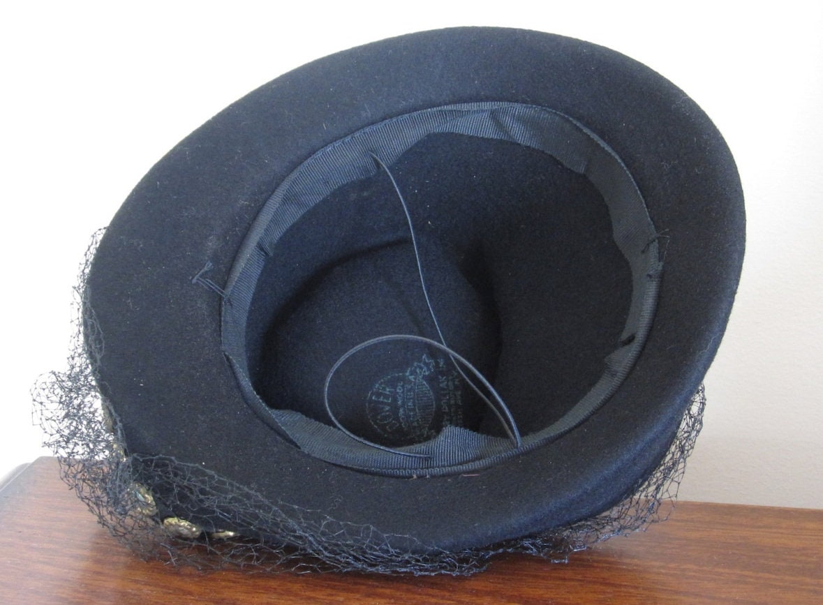 Amazing 1940s Tilt Topper Hat - Etsy
