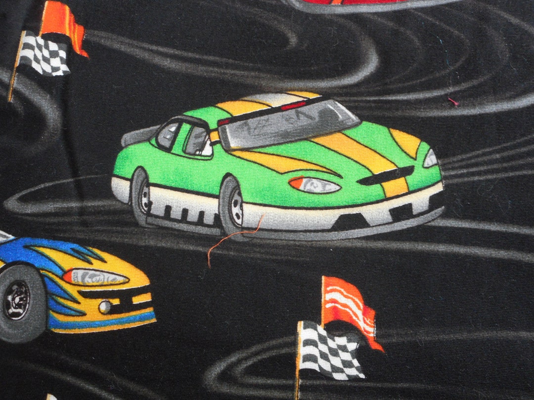 Brand New Large Print Race Cars Fabric 100% Cotton 36" X 44" - Etsy