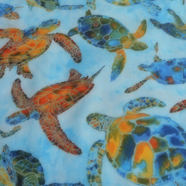 Turtle Fabric - Etsy