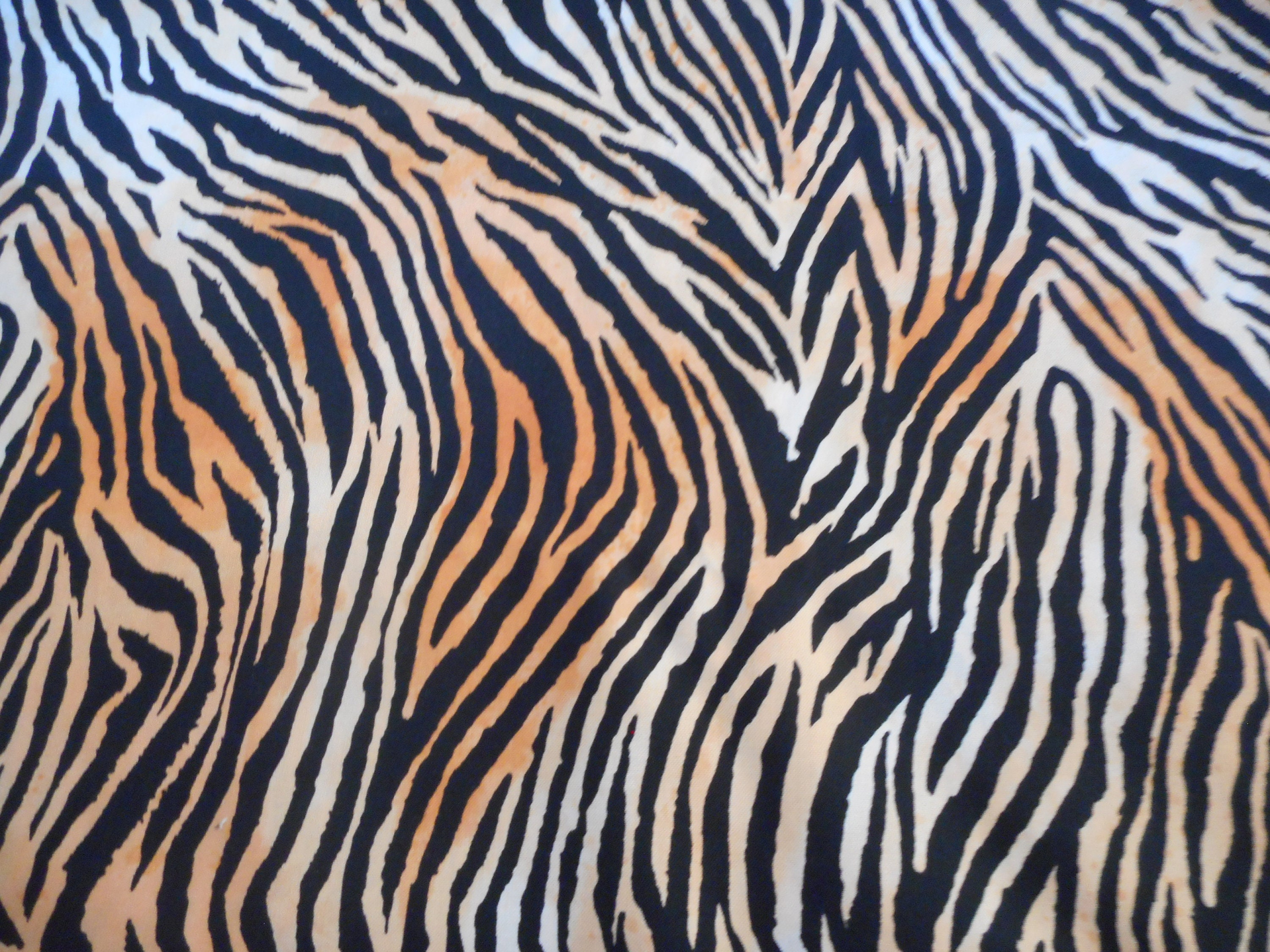 Brand New Tiger Stripe Fabric 100% Cotton 18 Inches X 44 Inches (half ...