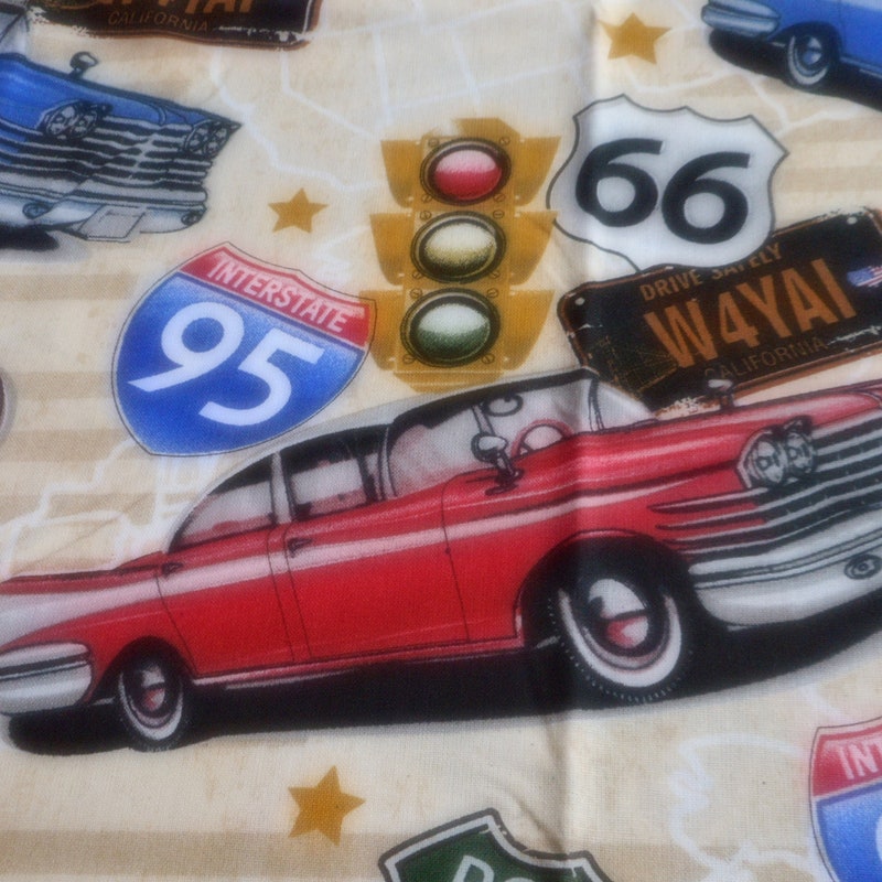Route 66 Fabric - Etsy