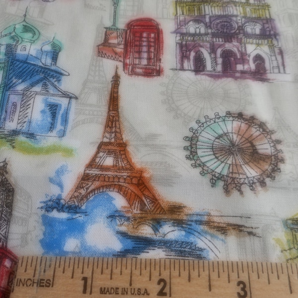 Eiffel Tower Fabric - Etsy
