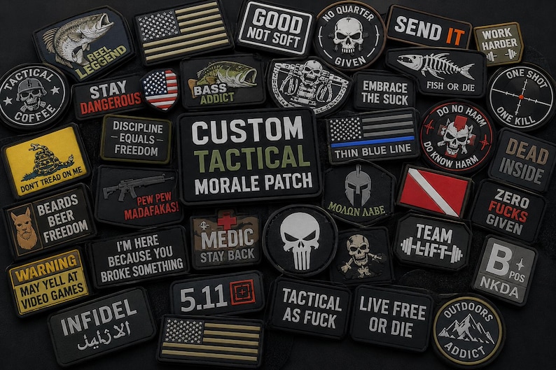 Custom Tactical Morale PVC Patch, Personalized Rubber Patch, Hook and ...