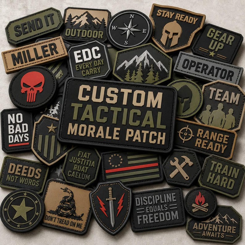 Custom Tactical Morale PVC Patch, Personalized Rubber Patch, Hook and ...