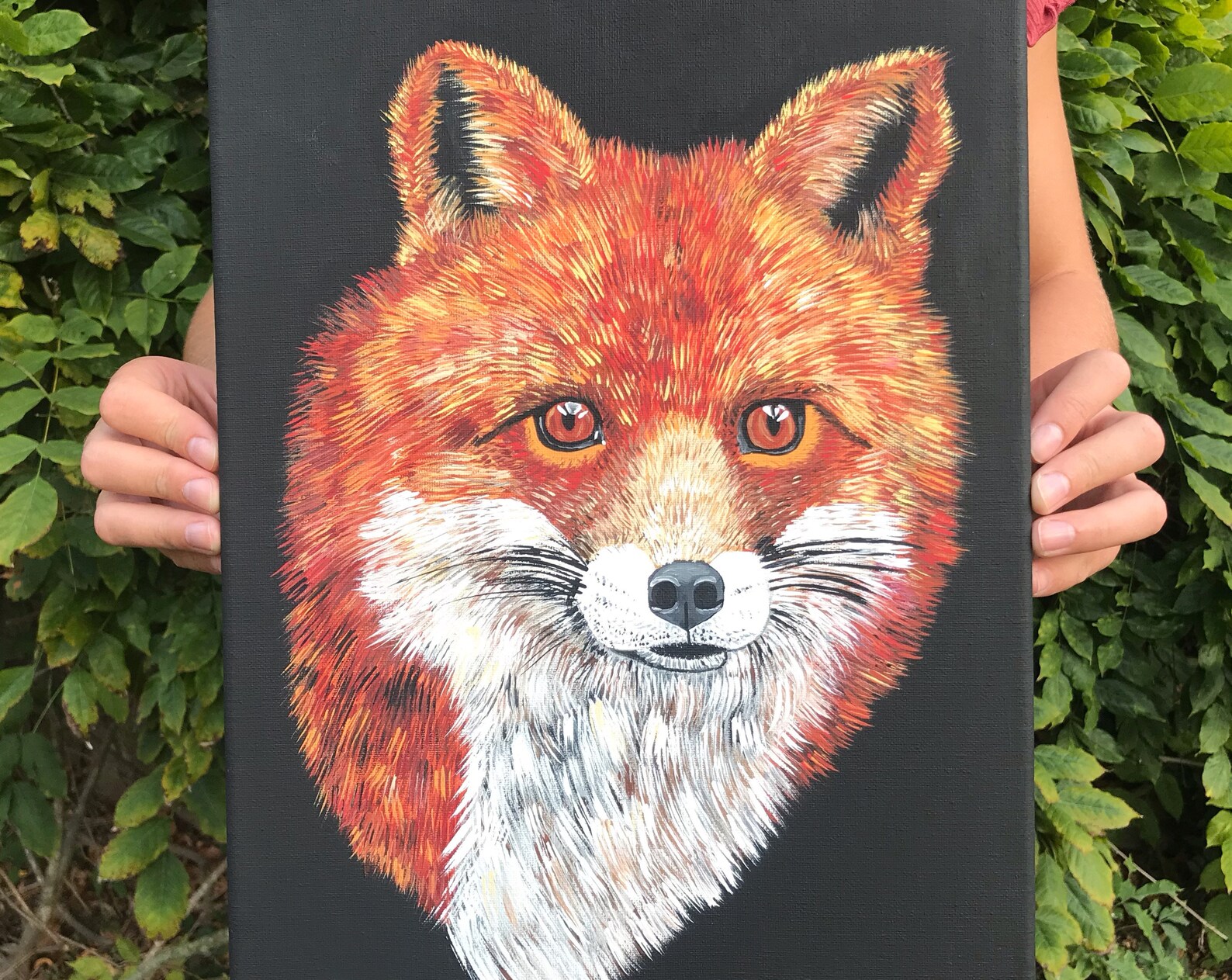 Red Fox 1 Acrylic Painting 11in X 14in - Etsy