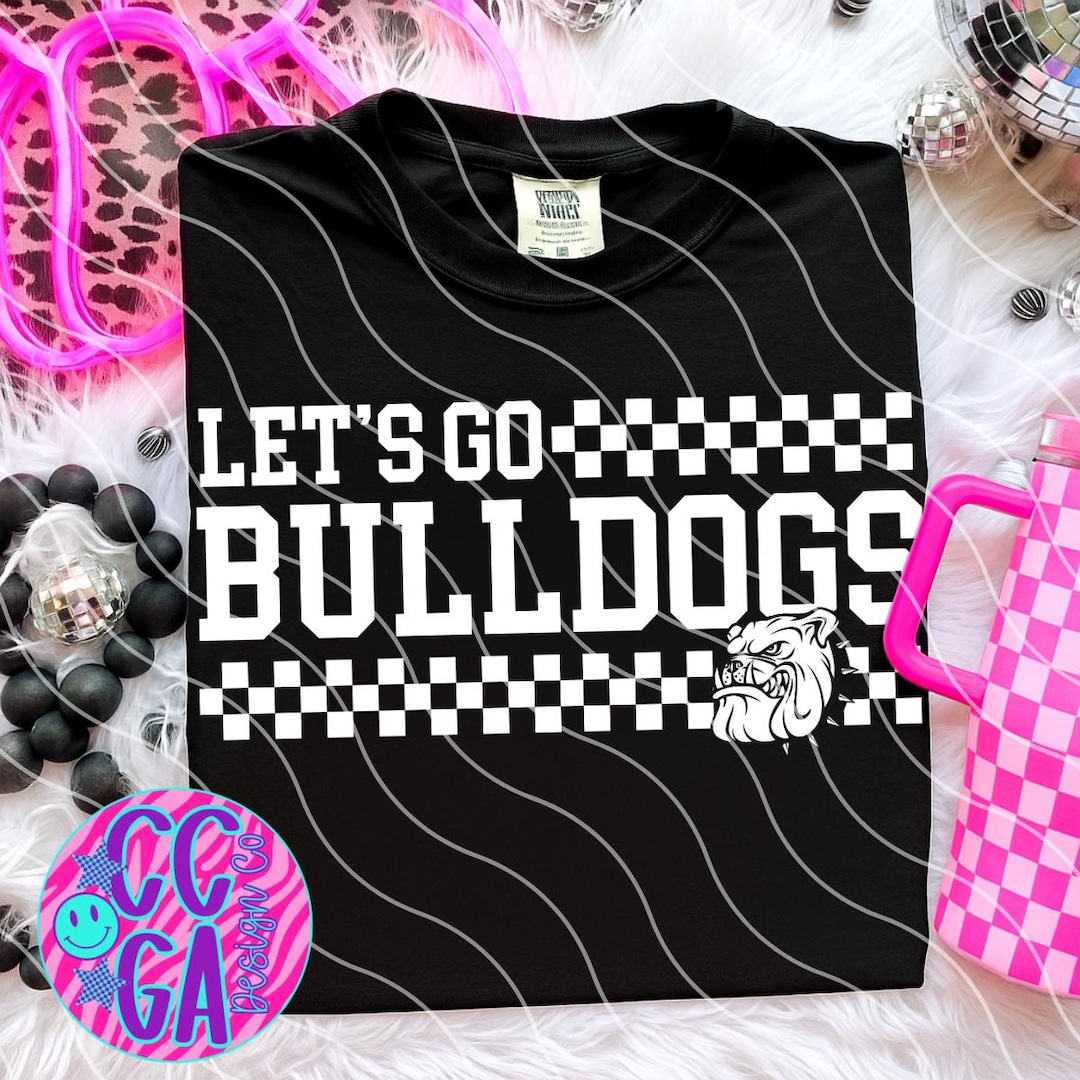 Let's Go Bulldogs Mascot PNG – School Spirit Trendy Design (digital ...