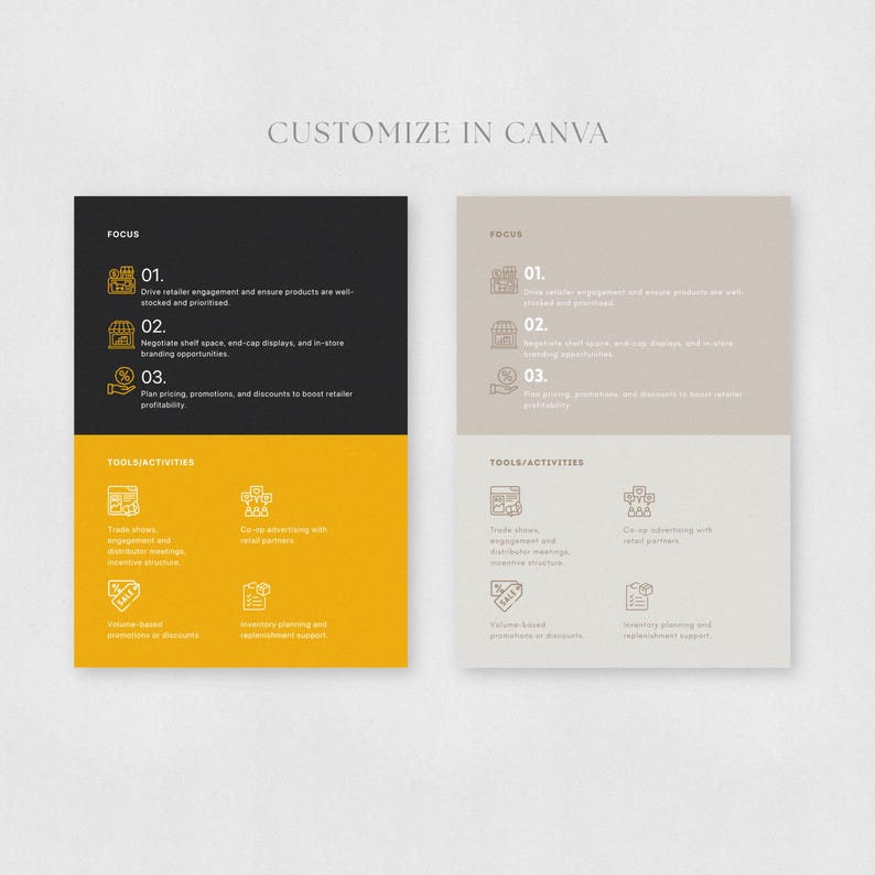 Editable Business Profile Template Canva - Etsy