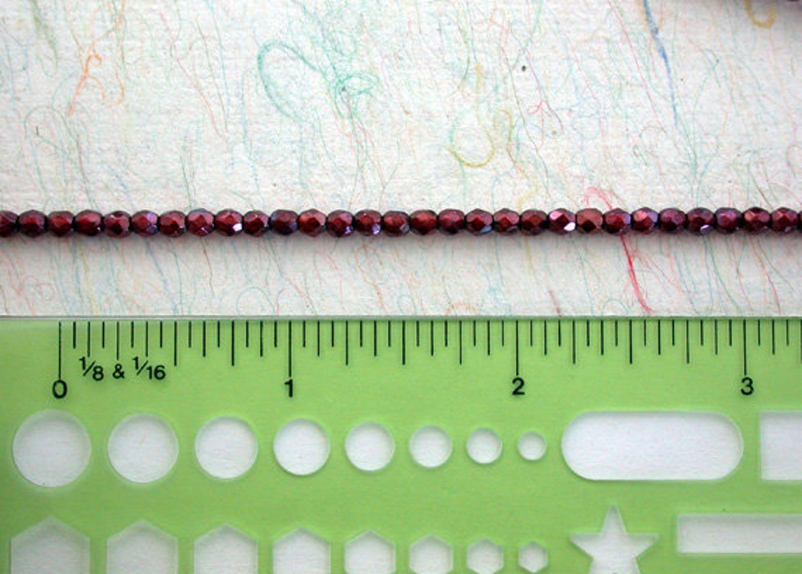 2 Strands 3mm Firepolished Beads Ruby Vega Czech Glass - Etsy