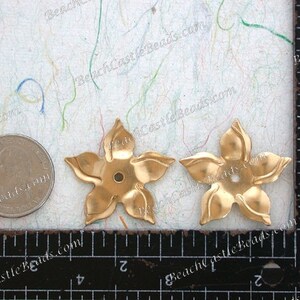 Raw Brass Flowers, 30mm Vintage Style Metal Flowers, DIY Wedding Tiara ...