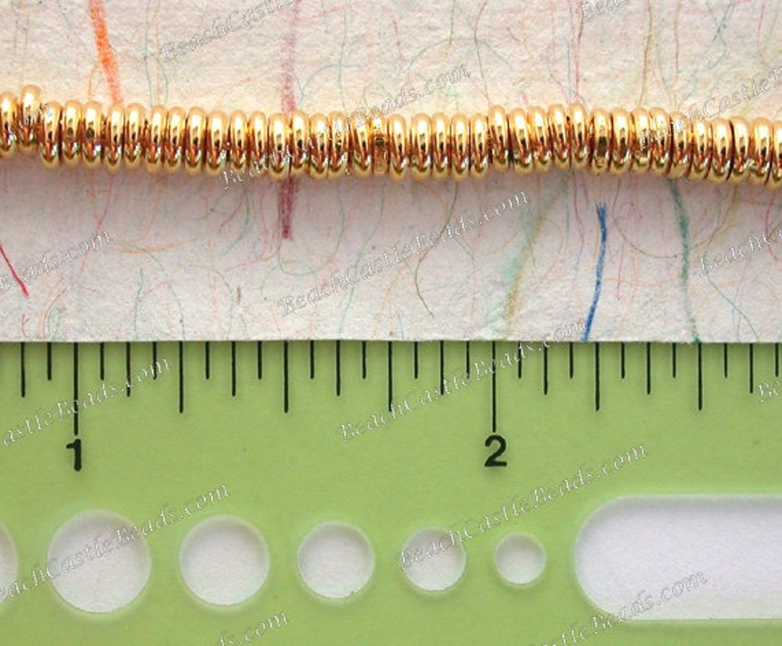 Bright Gold Spacers Spacer Beads Bright Gold Color Spacer - Etsy