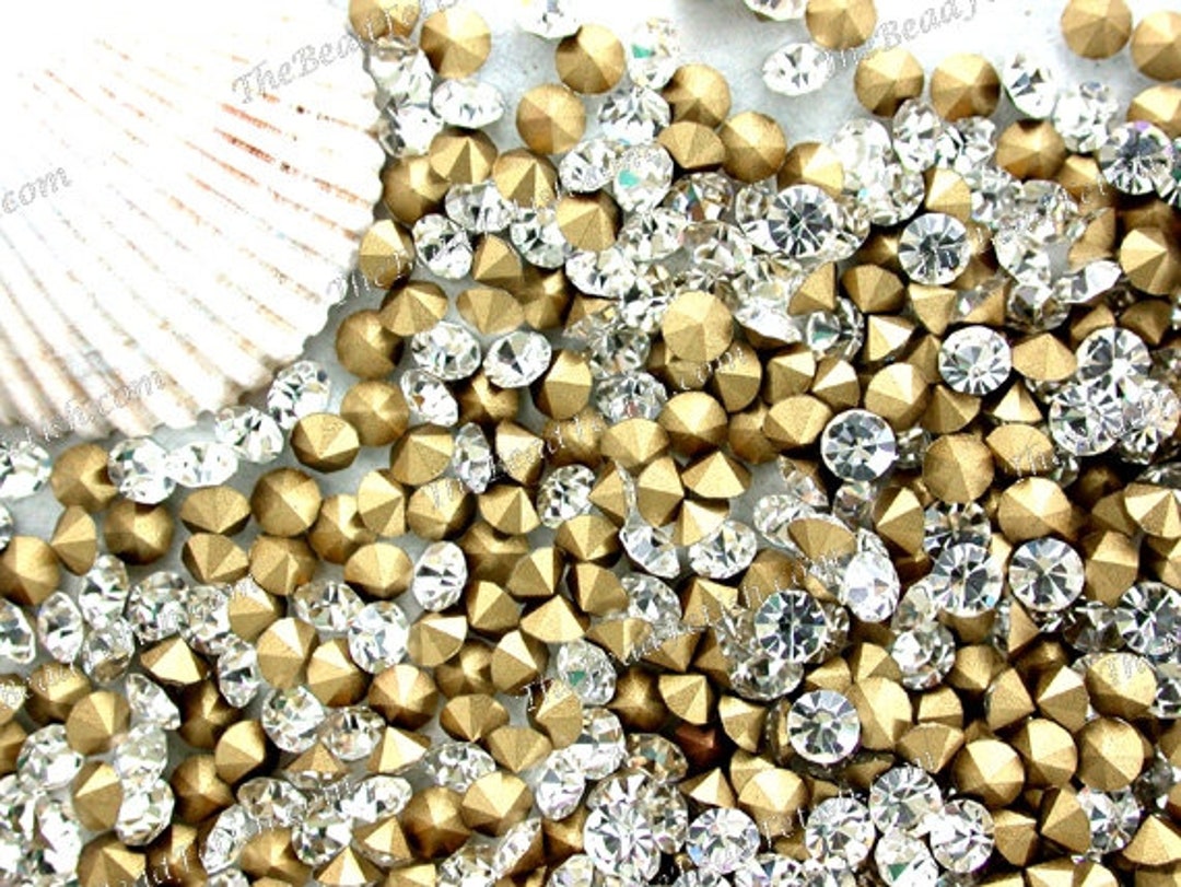 144 PP27 Pointback Chaton Rhinestones, Czech Republic Preciosa Brand ...