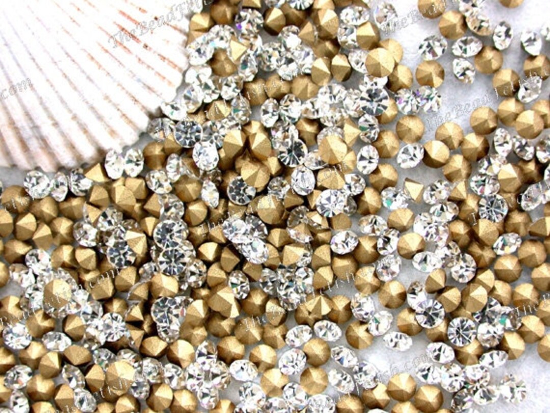 144 PP21 Pointback Chaton Rhinestones, Czech Republic Preciosa Crystal ...