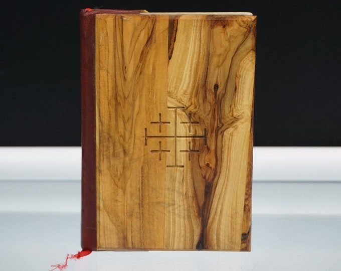 Vintage Holy Bible, Olive Wood Cover, Jerusalem, King James Version ...