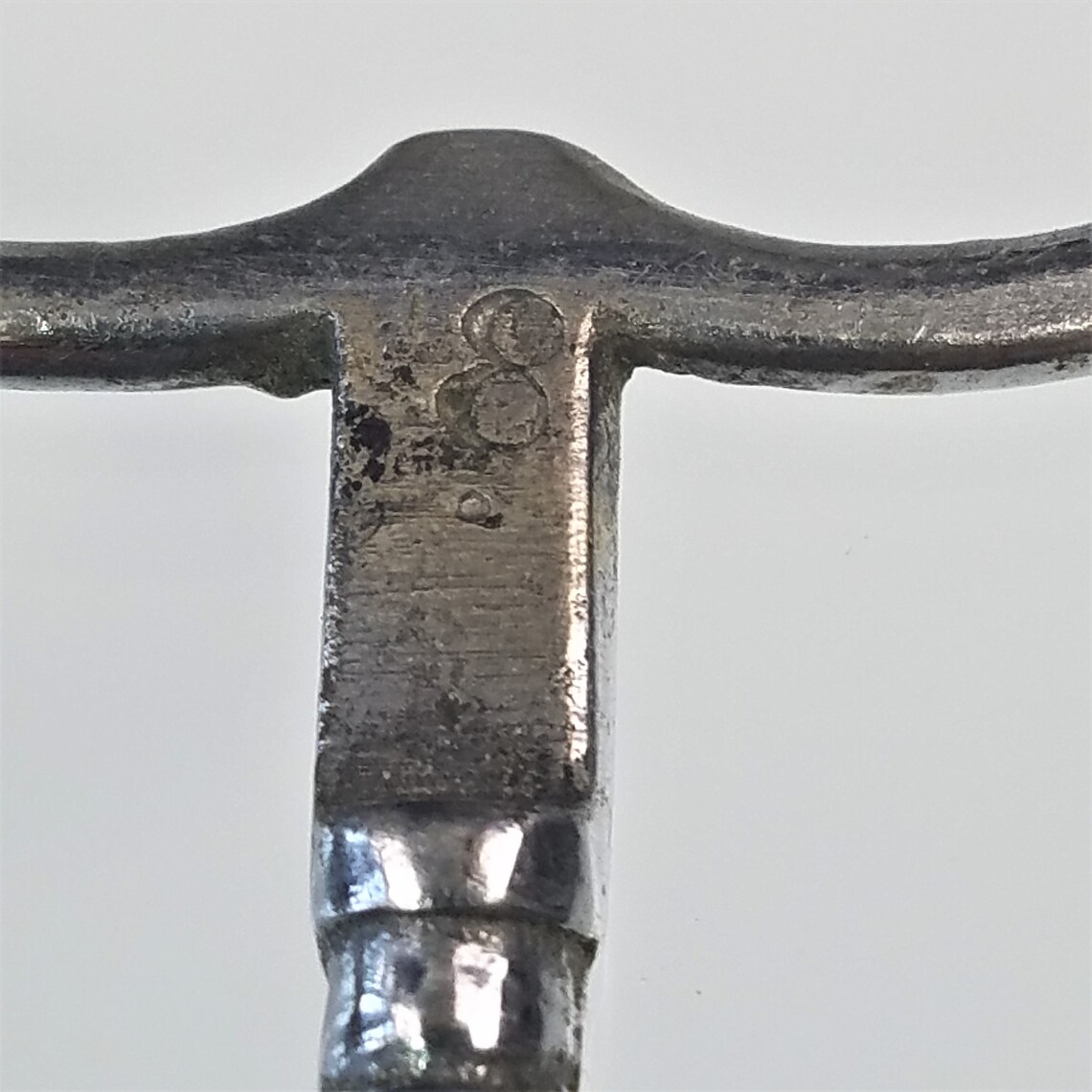 Large Mantle Clock Key Winding Key Vintage Key Skeleton Key Marked 8 ...