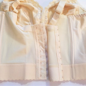 1960 Vintage Beige Brassiere Corset Carnival Give 'N Take Bullet Bra ...