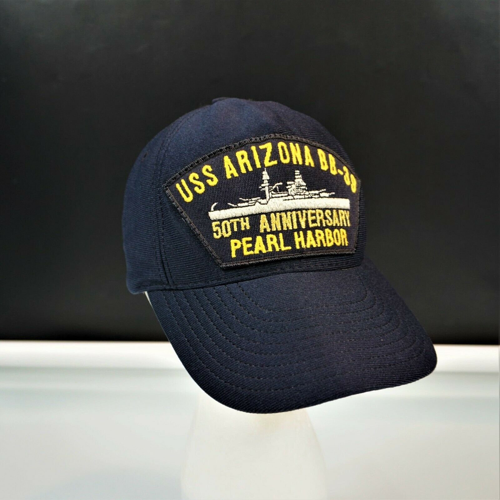 Pearl Harbor 50th Anniversary Ball Cap USS Arizona BB-39 Vintage 1991 ...