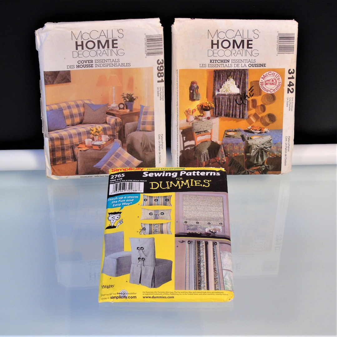 Vintage Home Decorating Sewing Patterns Mccalls 3981 Mccalls 3142 ...