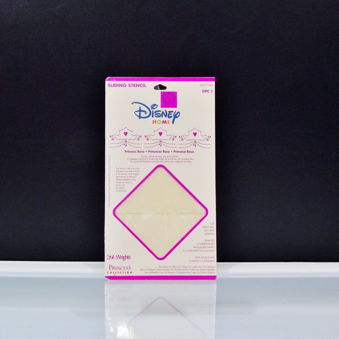 Vintage Disney Home Sliding Stencil Princess Rose EZ Quilting Pattern ...